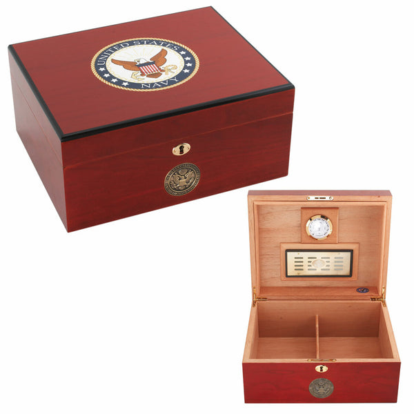 NAVY Humidor American Emblems Navy One – Humidors Wholesalers